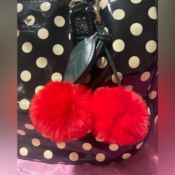 Accessories | Nwot Fuzzy Cherry Key Chainbag Charm | Poshmark